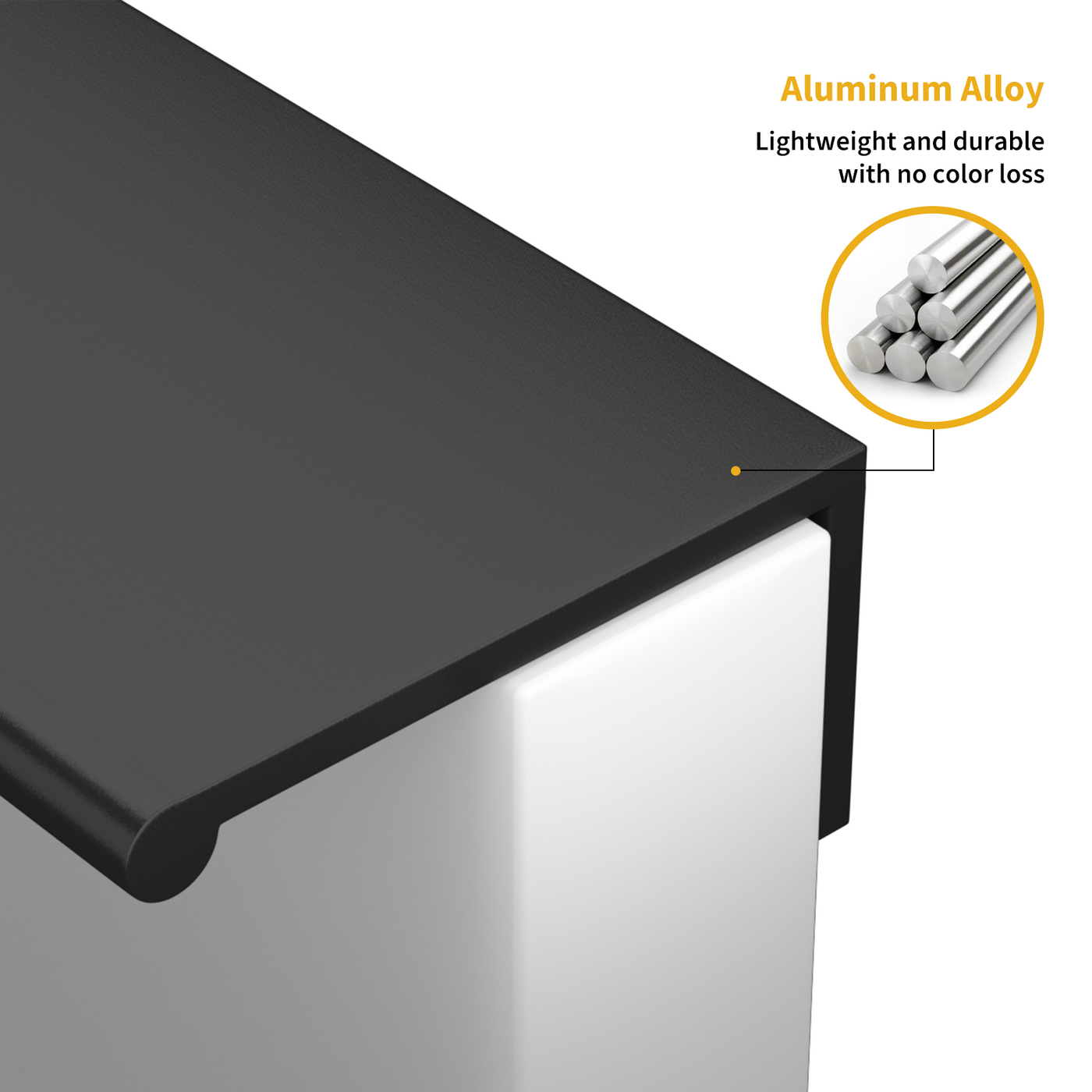 Goldenwarm Cabinet Edge Pull Modern Cabinet Handles Kitchen Cabinet ...