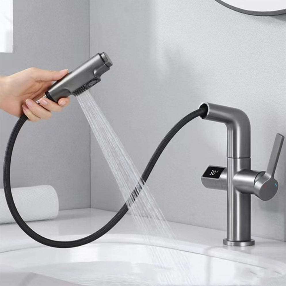 Goldenwarm Digital Temperature Display Bathroom Faucet Single Hole ...