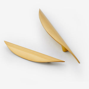 Goldenwarm Cabinet Pulls Modern Half Moon Zinc Alloy Cabinet Handles