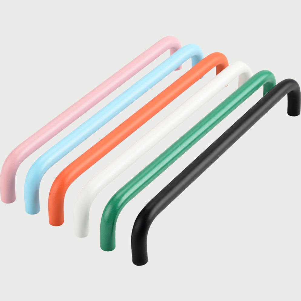 Goldenwarm Modern Cabinet Handles Decorative Colorful Double Curved ...
