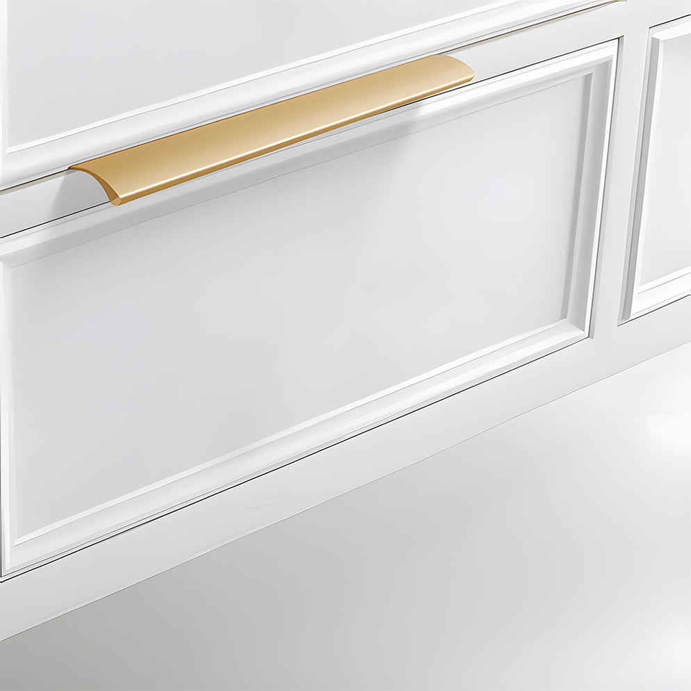 Modern Kitchen Cupboard wardrobe door Edge Cabinet Handles | Goldenwarm