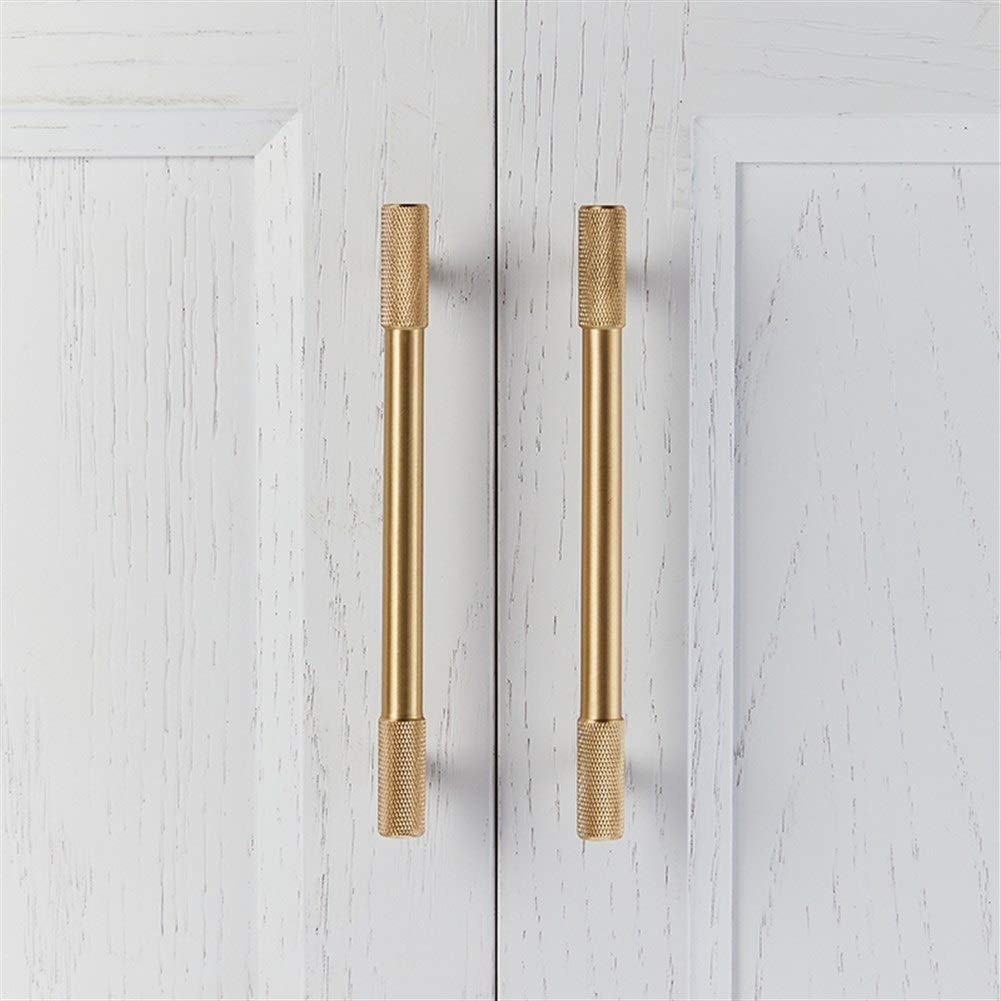 Goldenwarm Brass Cabinet Handles Gold Modern Cabinet Pulls for Kitchen