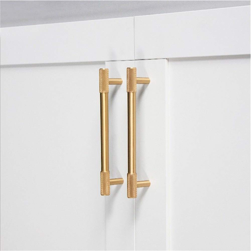 Goldenwarm Brass Cabinet Handles Gold Modern Cabinet Pulls for Kitchen