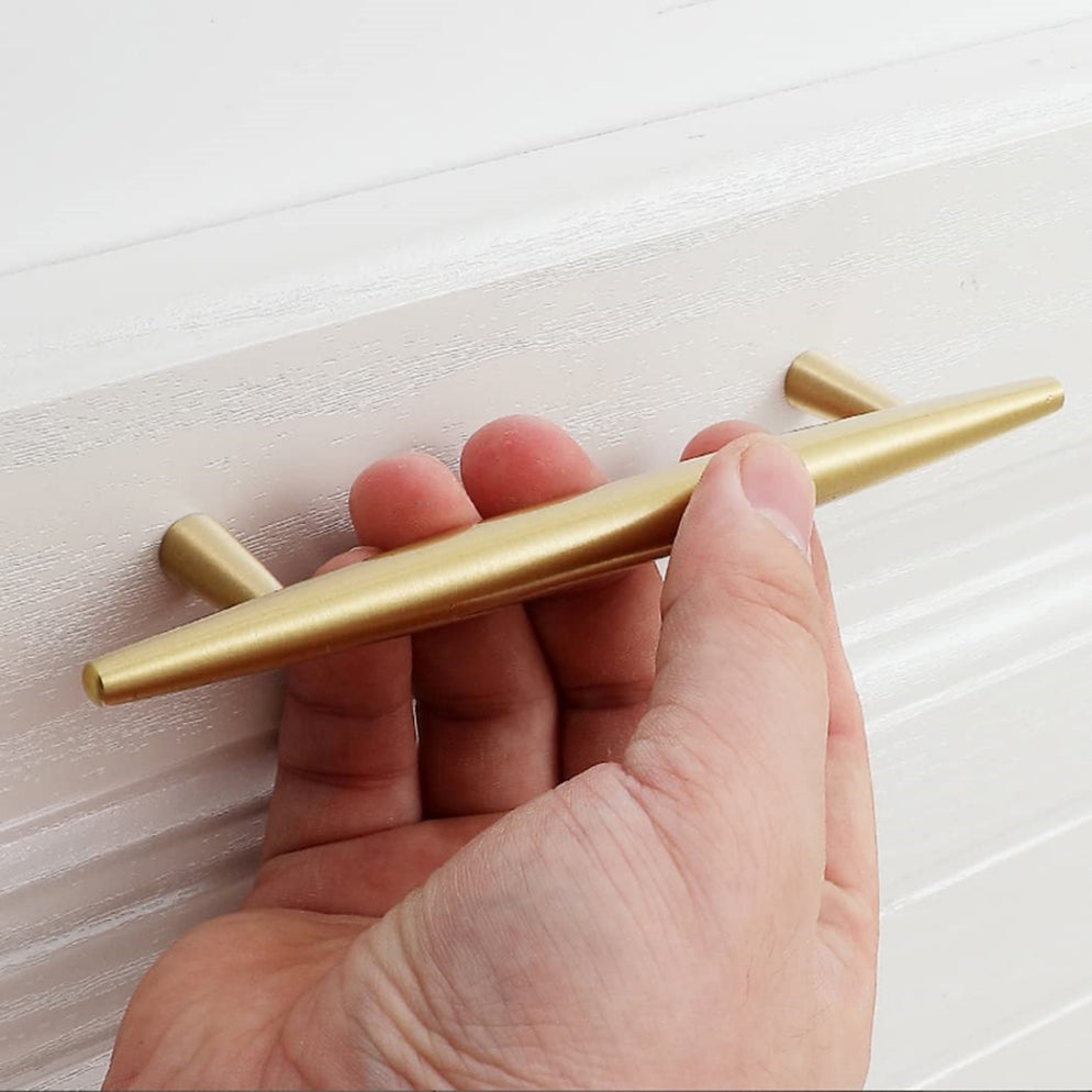 Goldenwarm Cabinet Handles Solid Brass Cabinet Pulls Kitchen Drawer Pulls