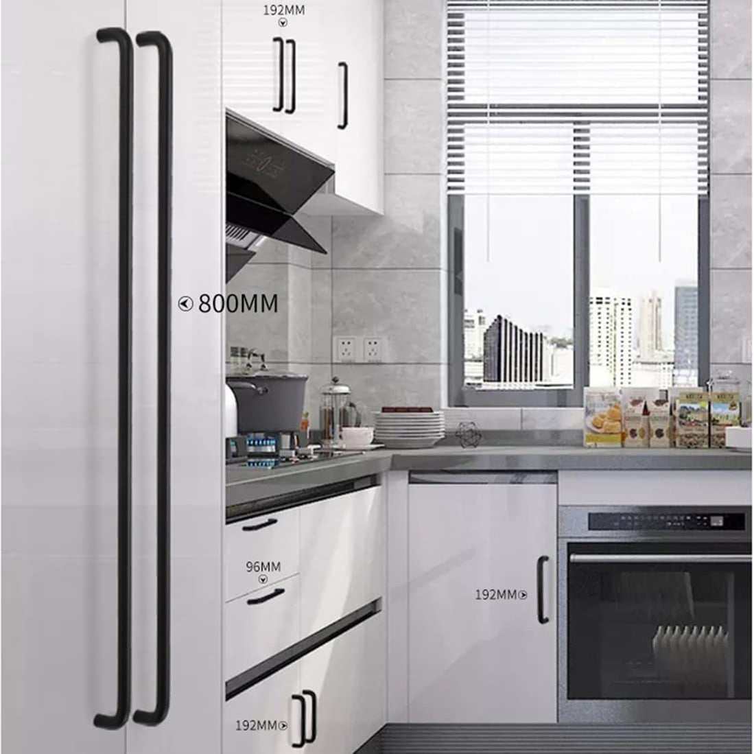 Goldenwarm Modern Cabinet Handles Decorative Colorful Double Curved ...