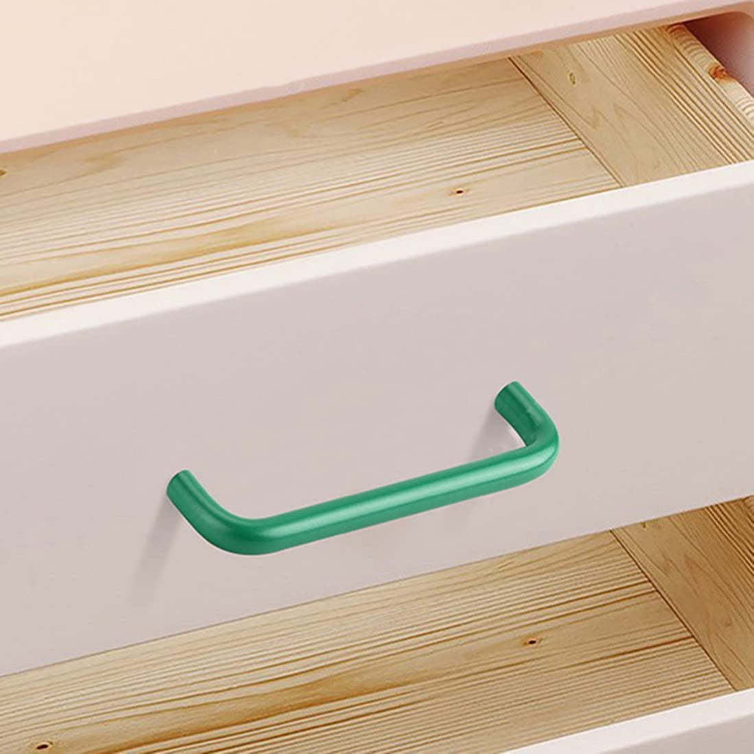 Goldenwarm Modern Cabinet Handles Decorative Colorful Double Curved ...