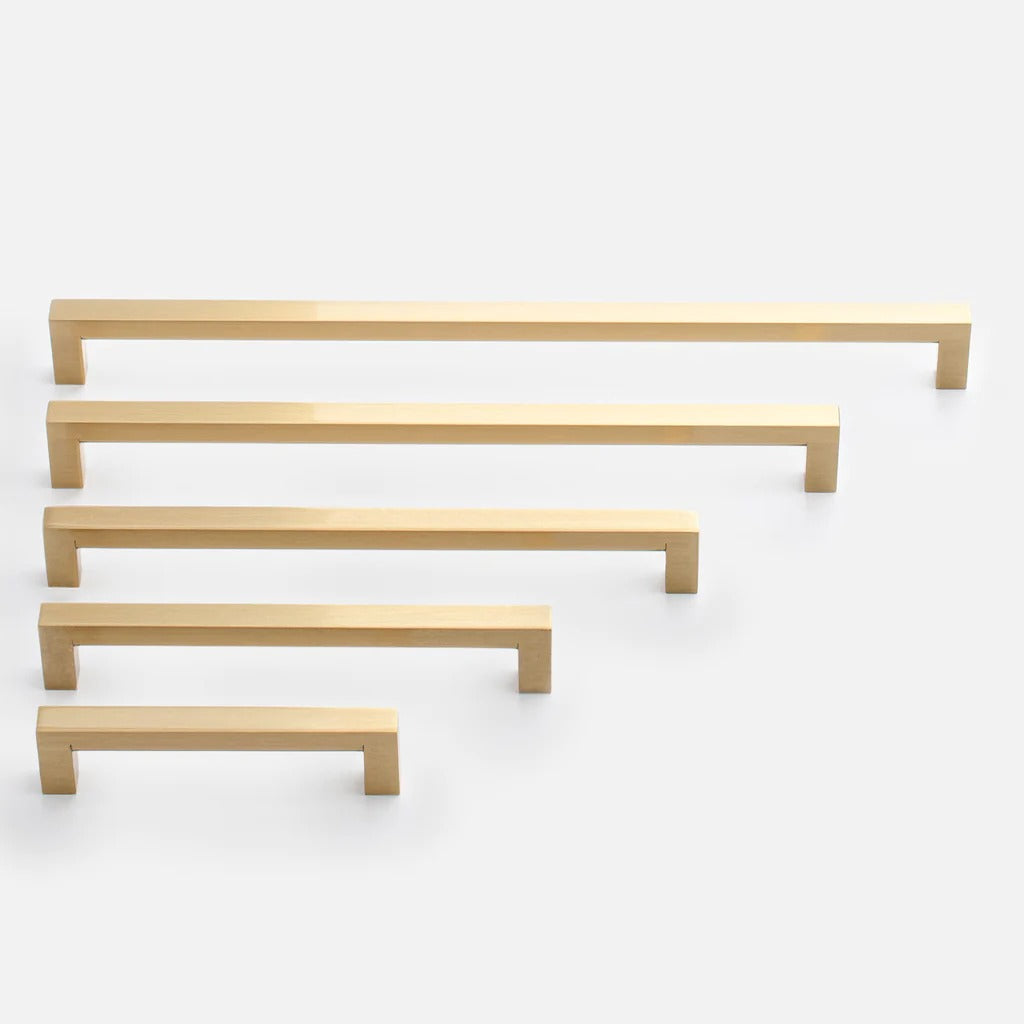 Goldenwarm Gold Kitchen Cabinet Pulls Brushed Brass Bathroom Cabinet ...