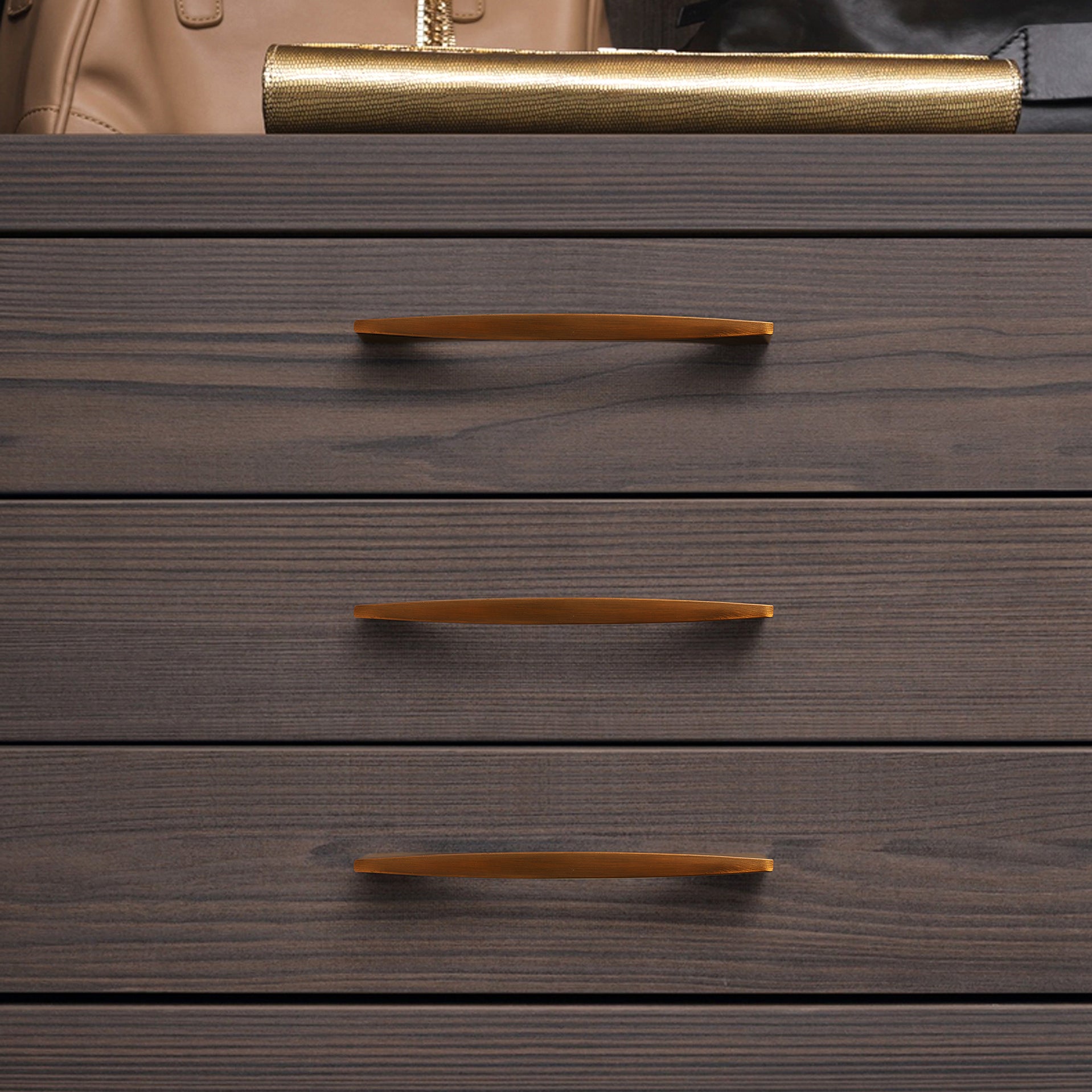 Goldenwarm Cabinet Handles Modern Aluminum Arch Kitchen Cupboard Pulls