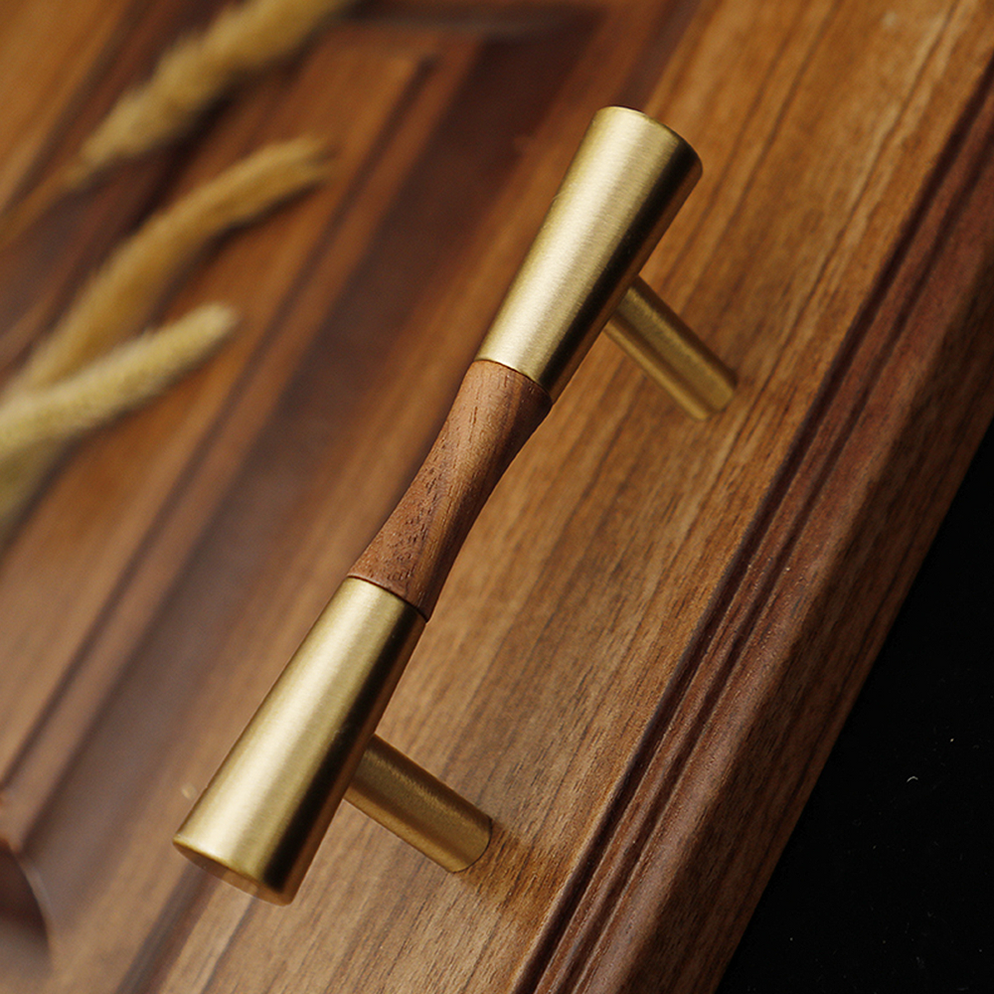 Goldenwarm Kitchen Cabinet Handles Modern Cabinet Pulls Wooden Drawer ...