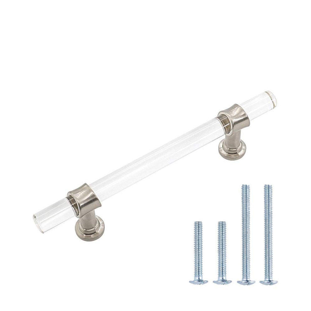 Goldenwarm Cabinet Handles Modern Acrylic Drawer Pulls Clear Dresser Pulls