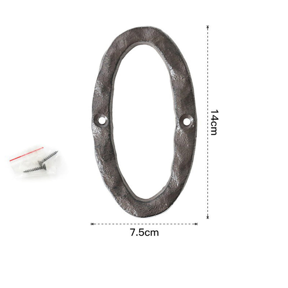 Goldenwarm House Numbers Antique Cast Wrought Iron 5 Inch House Door ...