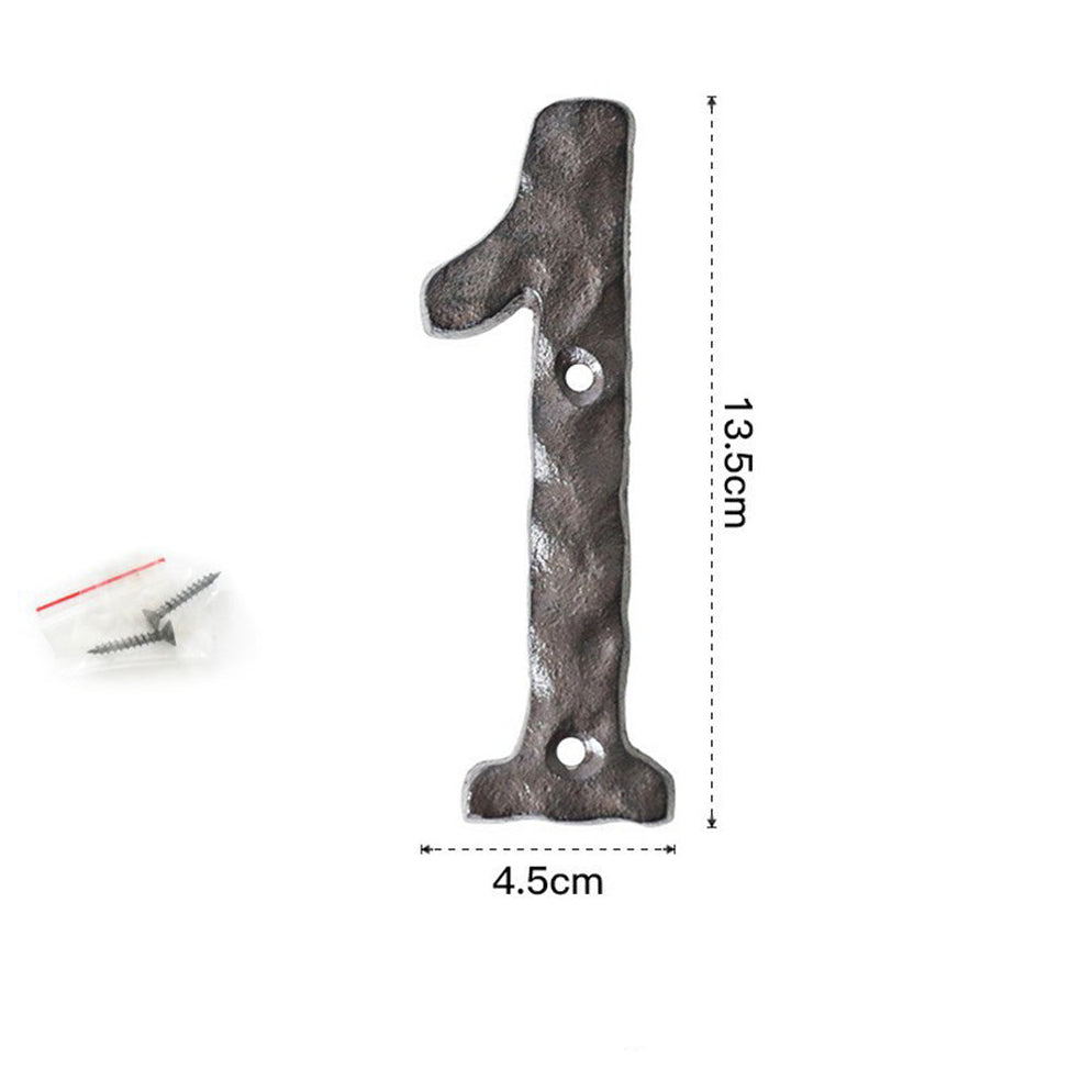 Goldenwarm House Numbers Antique Cast Wrought Iron 5 Inch House Door ...