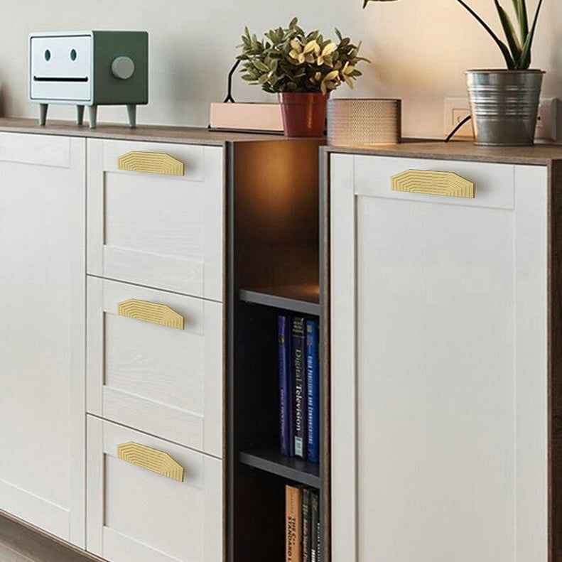 Goldenwarm Gold Cabinet Handles Unique Decorative Kitchen Cabinet Knobs ...