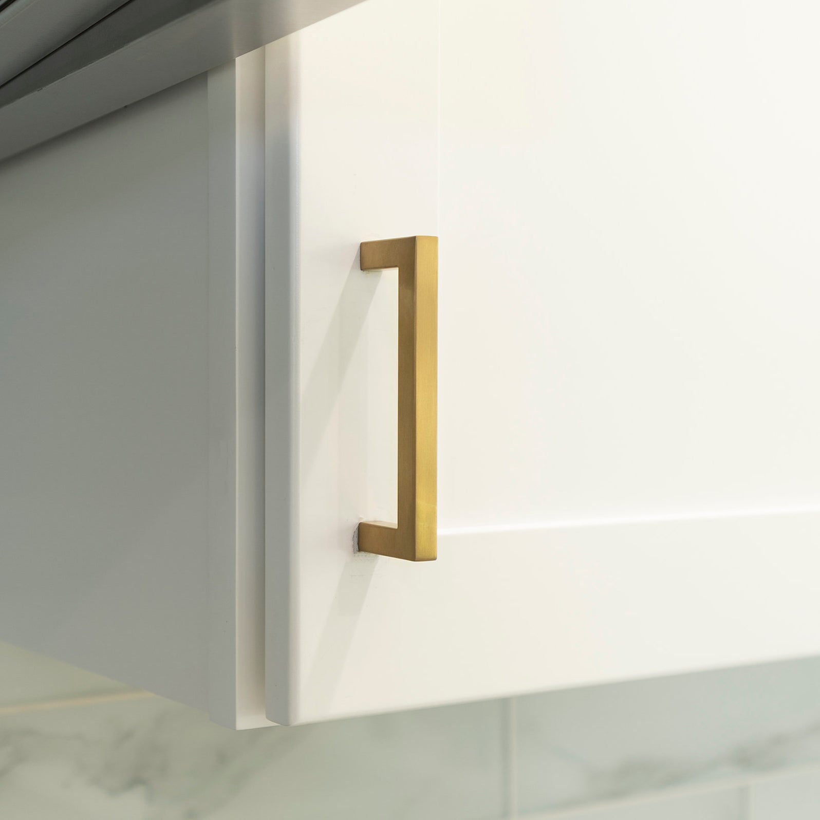 Goldenwarm Gold Kitchen Cabinet Pulls Brushed Brass Bathroom Cabinet ...