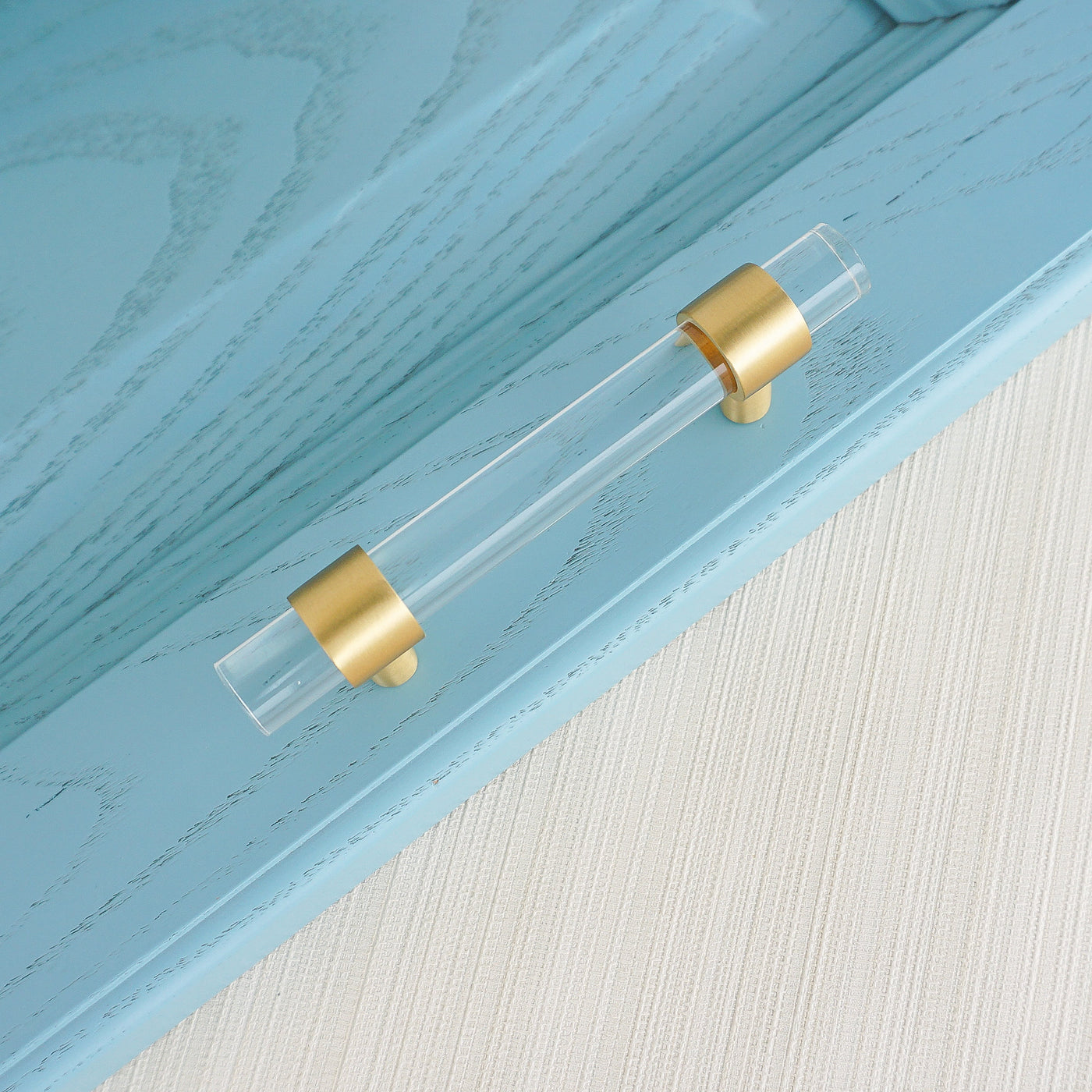 Goldenwarm Clear Acrylic Kithcen Trash Cabinet Pulls Drawer Dresser Handles