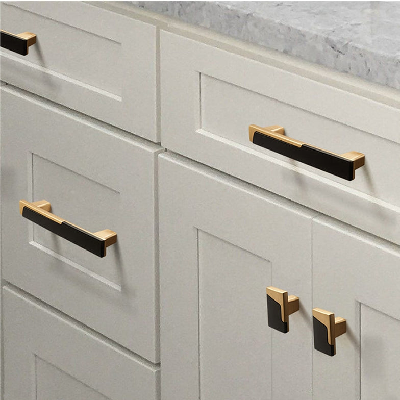 Goldenwarm Cabinet Handles and Knobs Square Modern Dresser Pulls