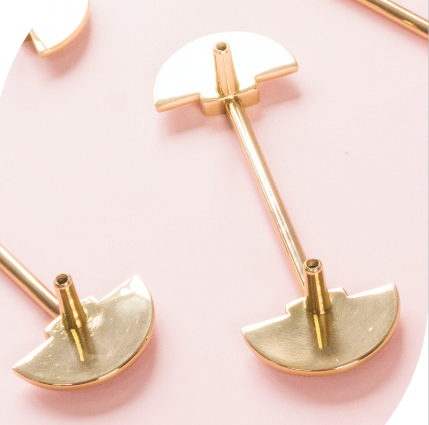 Goldenwarm Wardrobe Cabinet Pulls Gold Brass Scalloped Handle