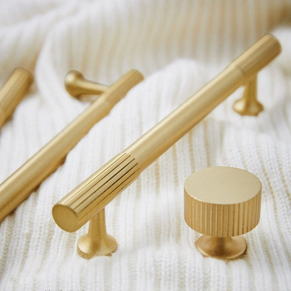 Goldenwarm Cabinet Handle Luxury Stripe High-End Dresser Cupboard Pull ...