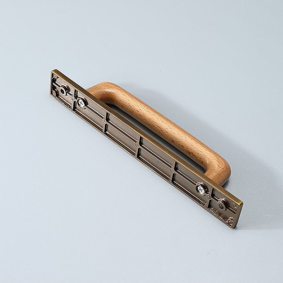 Goldenwarm Wooden Cabinet Backplate Pulls Kitchen Cupboard Gold Drawer ...