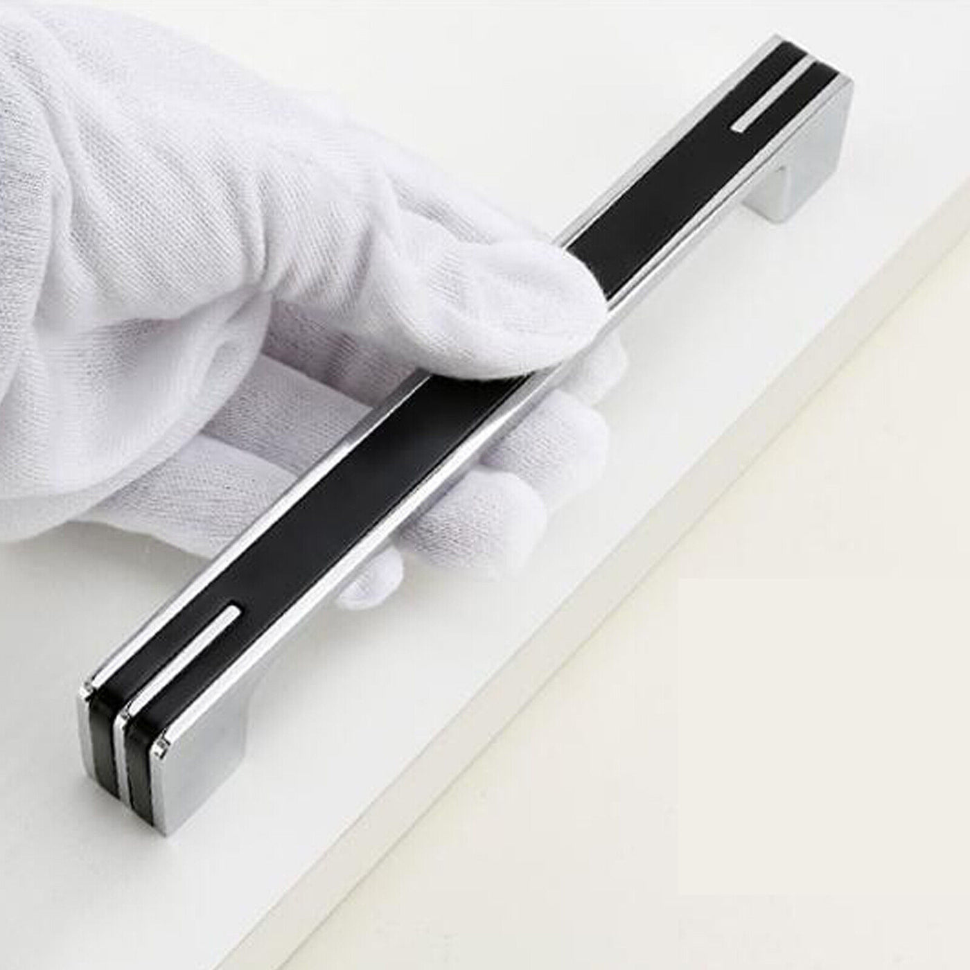 Goldenwarm Living Room Cabinet Pulls Modern Unique Chrome Kitchen ...