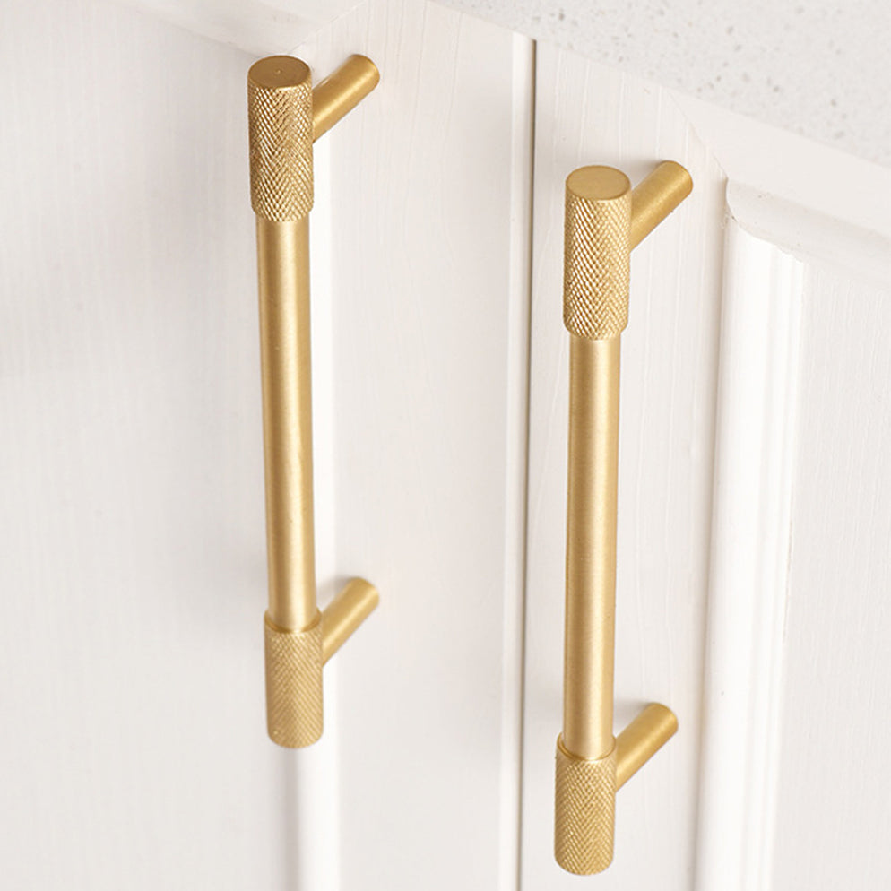 Goldenwarm Brass Cabinet Handles Gold Modern Cabinet Pulls for Kitchen
