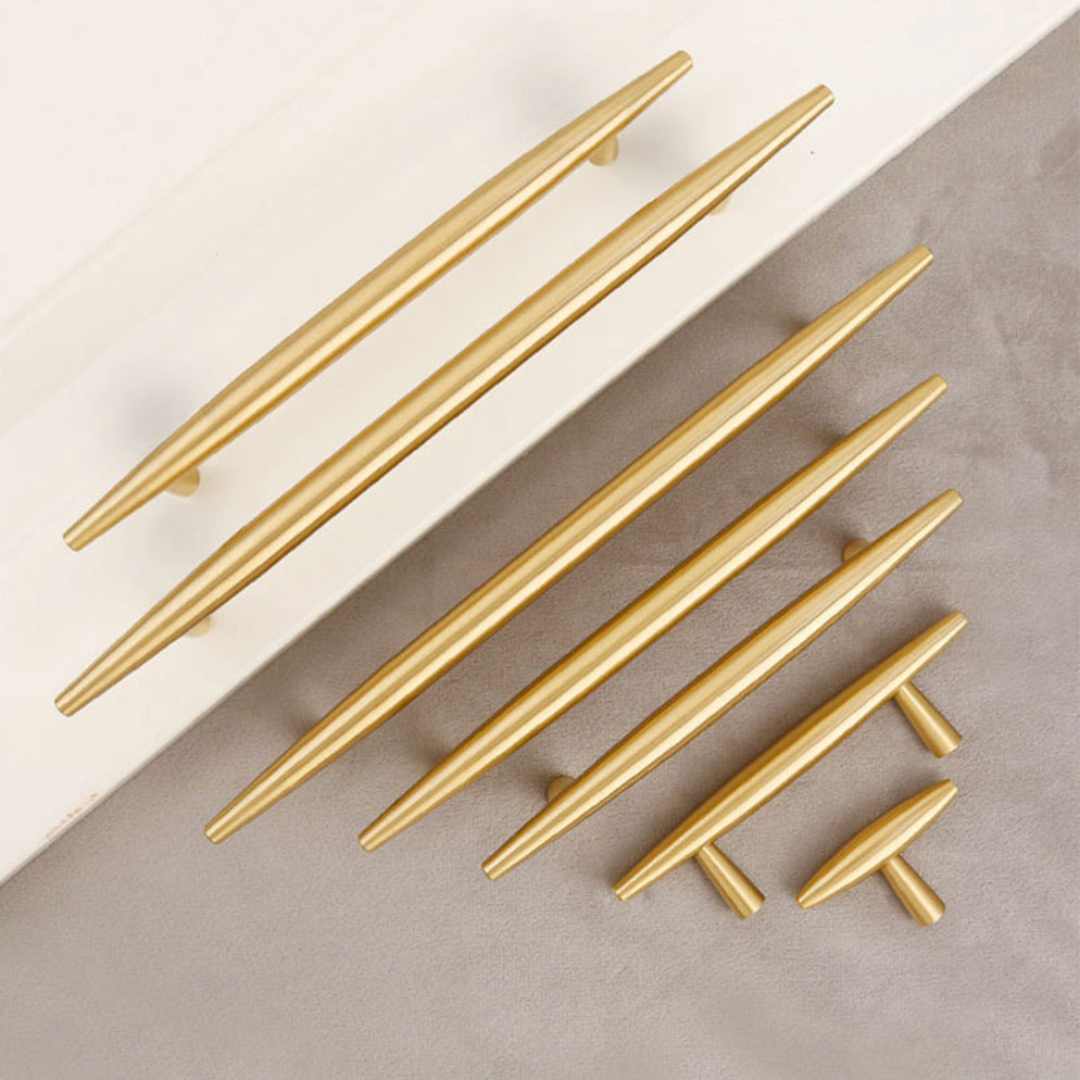 Goldenwarm Cabinet Handles Solid Brass Cabinet Pulls Kitchen Drawer Pulls