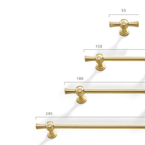 Goldenwarm Kitchen Cabinet Handles Brass Decorative Drawer Pulls Modern ...