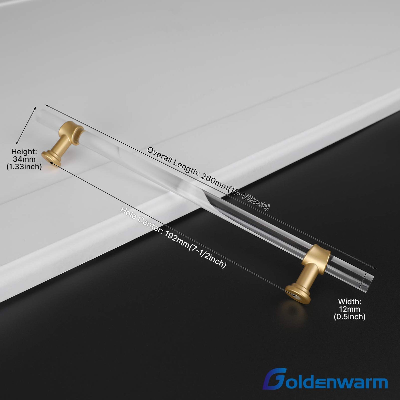 Cabinet Handles Modern Cabinet Pulls Acrylic Drawer Pulls — Goldenwarm