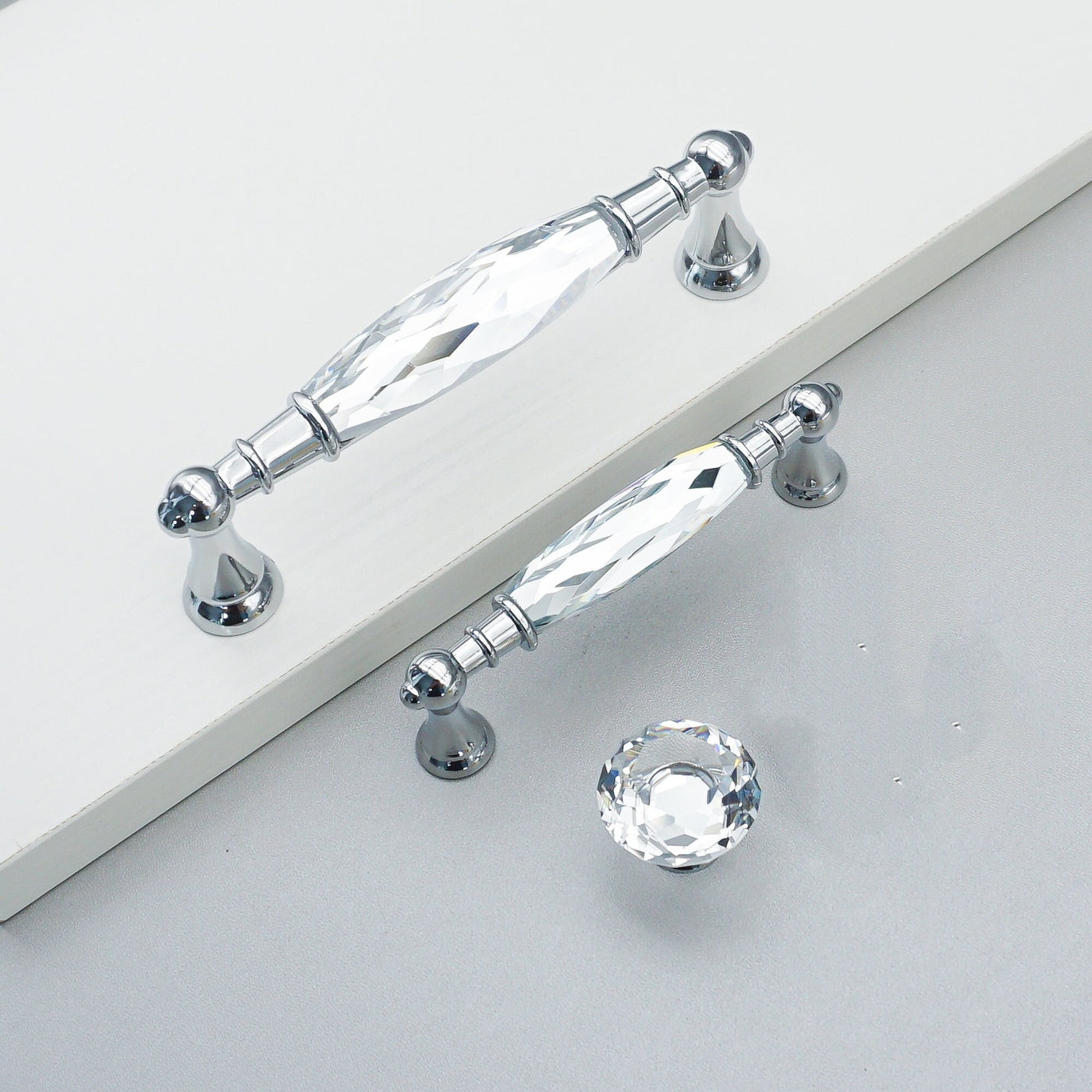 Goldenwarm Cupboard Handles Crystal Luxury Drawer Pulls Stunning ...