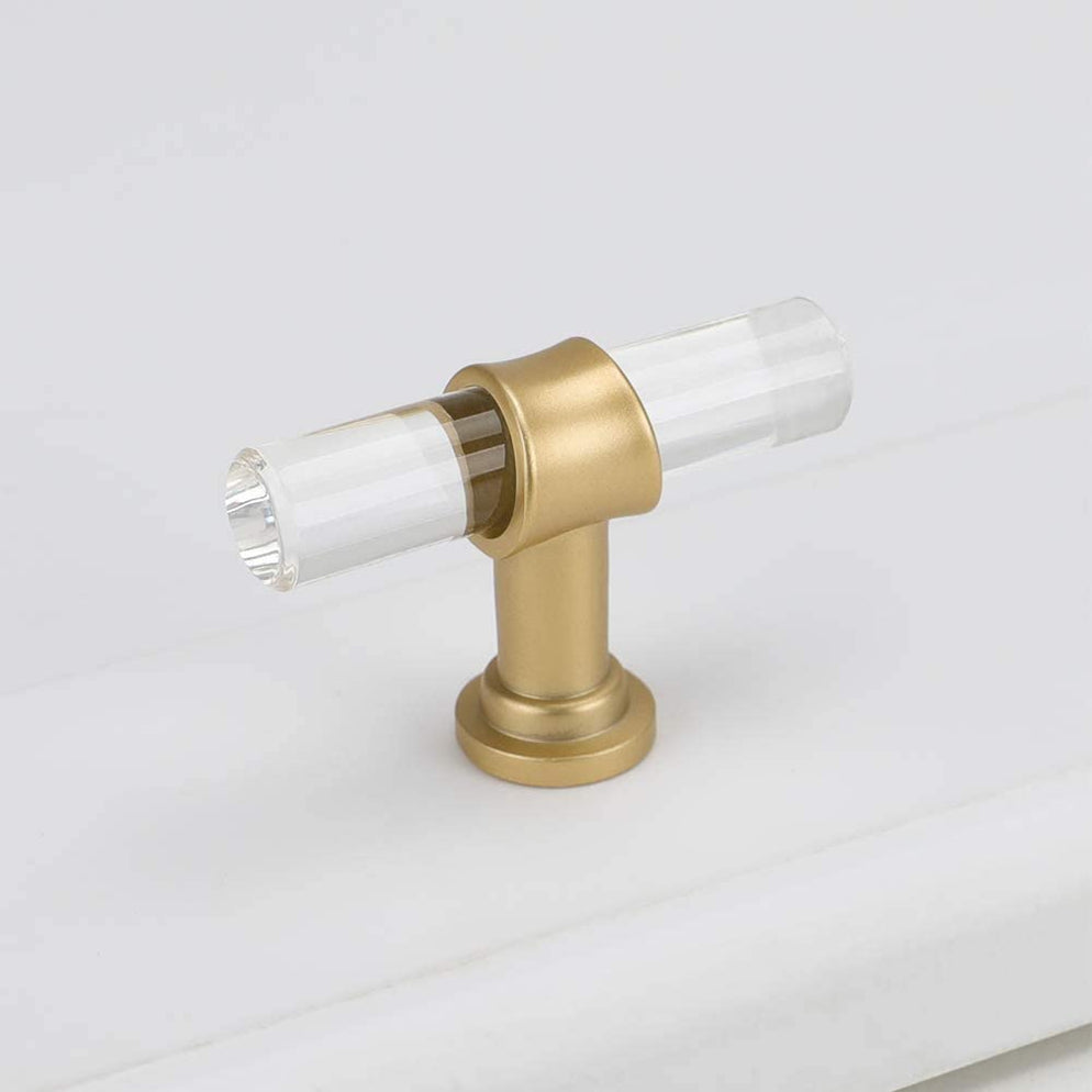 Goldenwarm Cabinet Handles Modern Acrylic Drawer Pulls Clear Dresser Pulls